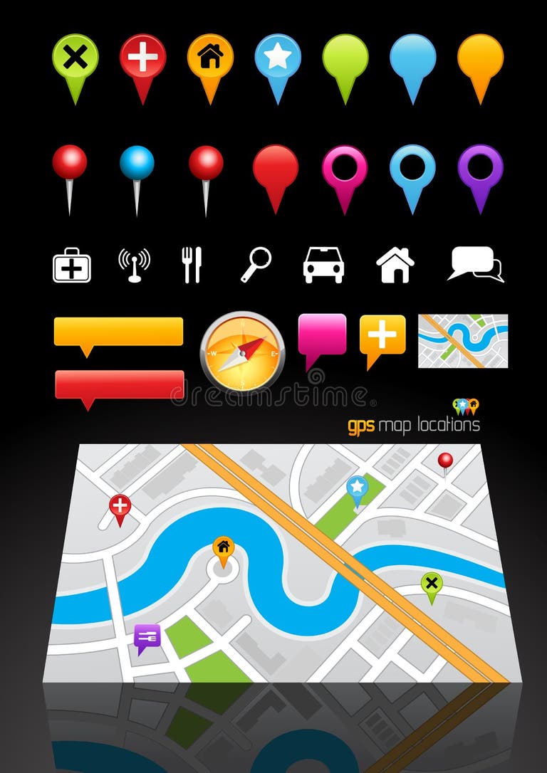 Destination Markers Stock Illustrations – 4,239 Destination Markers ...