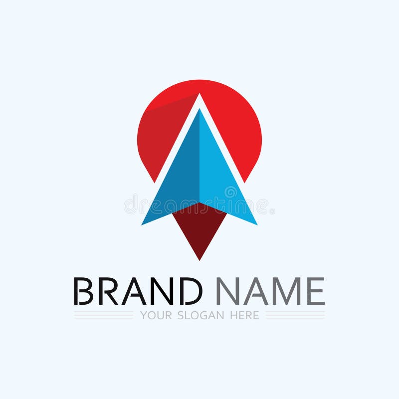 GPS and MAP Logo Navigator Sign Location Symbol Design Vector ...