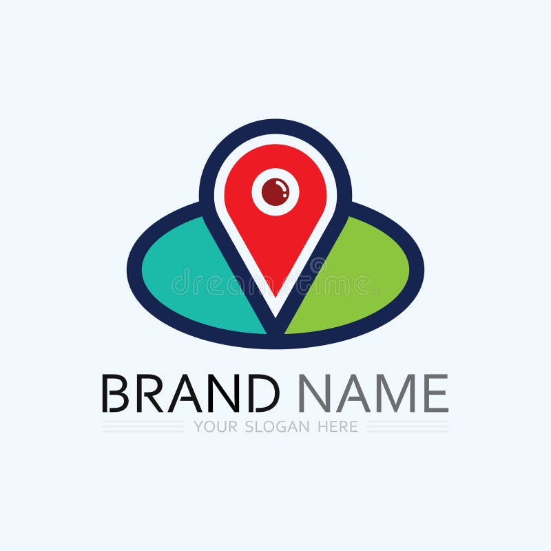 GPS and MAP Logo Navigator Sign Location Symbol Design Vector ...