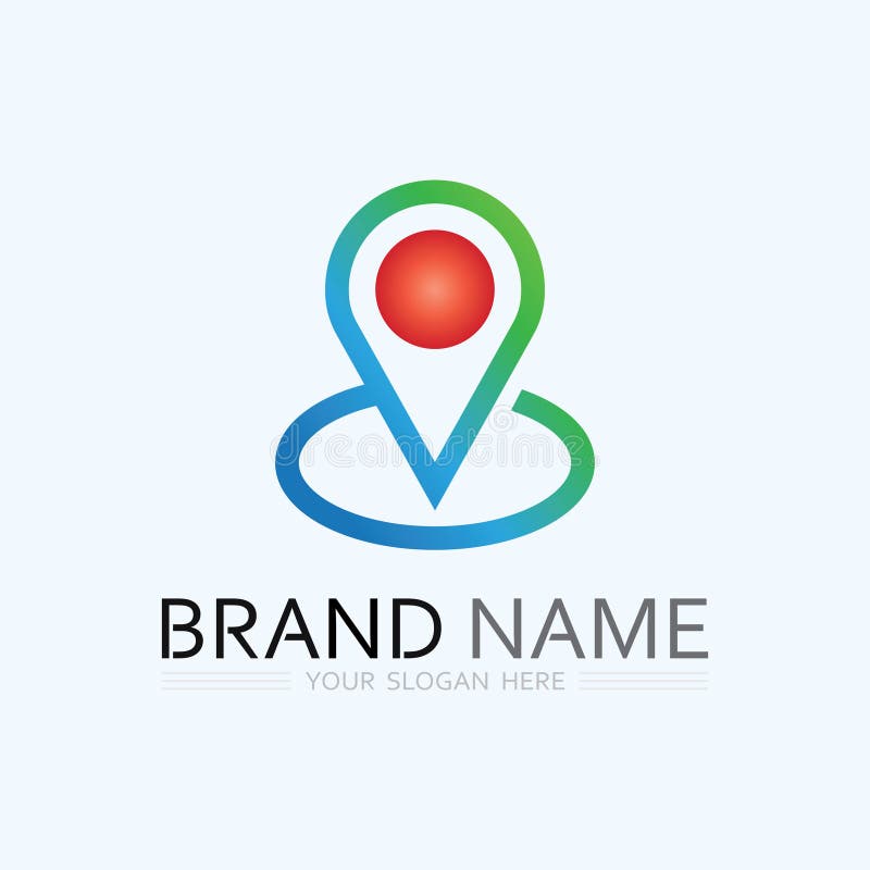GPS and MAP Logo Navigator Sign Location Symbol Design Vector ...