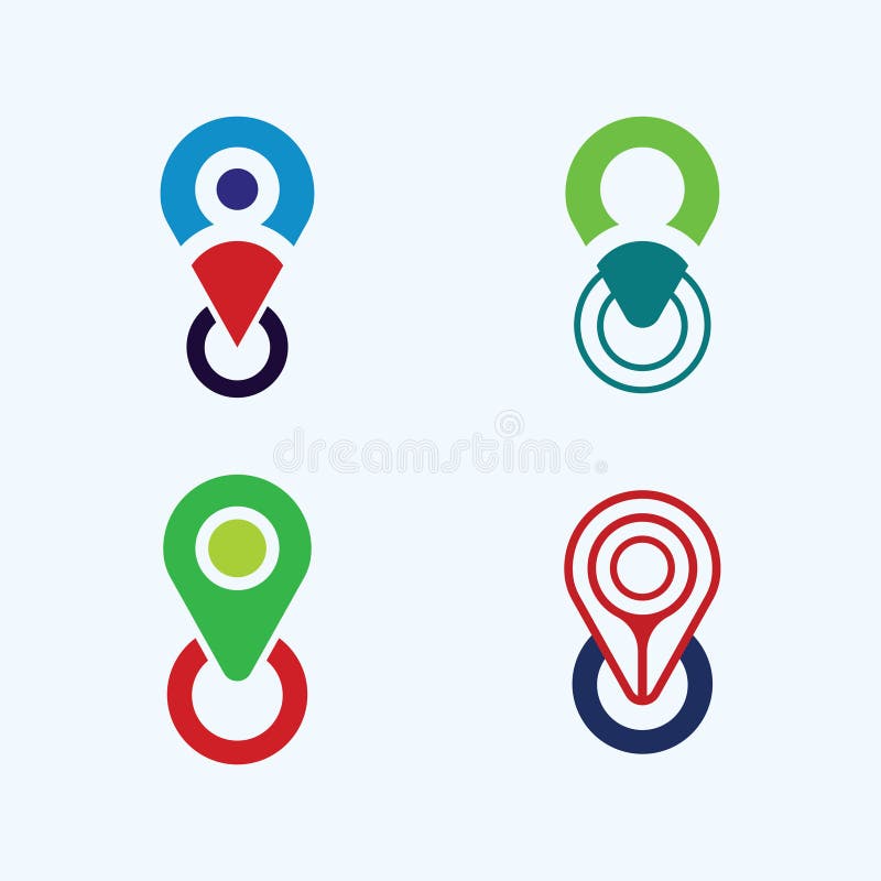 GPS and MAP Logo Navigator Sign Location Symbol Design Vector ...