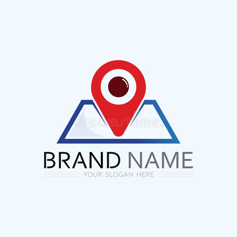 GPS and MAP Logo Navigator Sign Location Symbol Design Vector ...