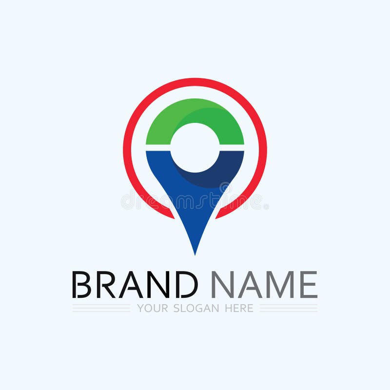 GPS and MAP Logo Navigator Sign Location Symbol Design Vector ...