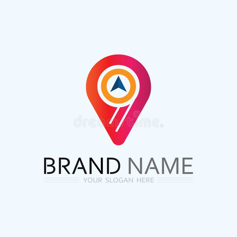 GPS and MAP Logo Navigator Sign Location Symbol Design Vector ...