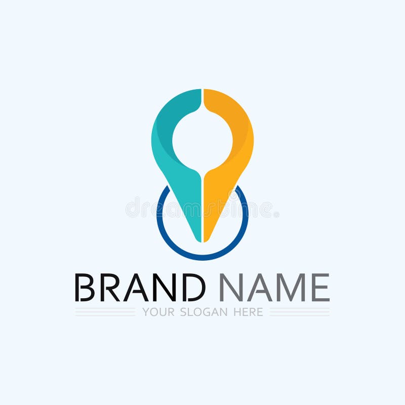 GPS and MAP Logo Navigator Sign Location Symbol Design Vector ...