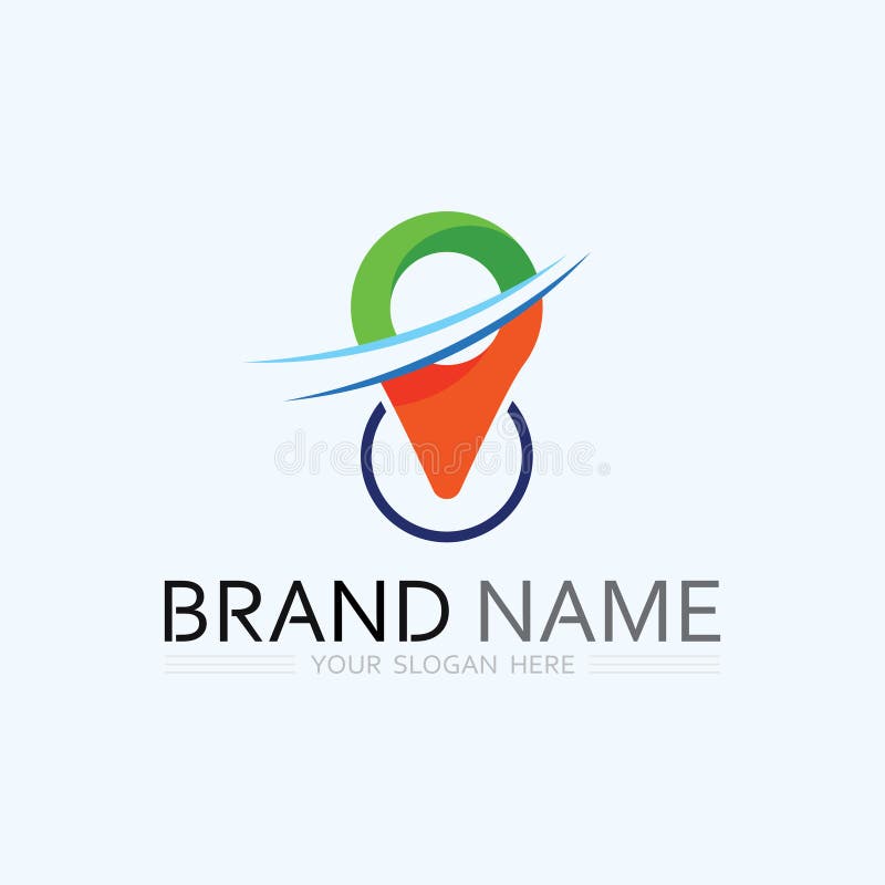 GPS and MAP Logo Navigator Sign Location Symbol Design Vector ...