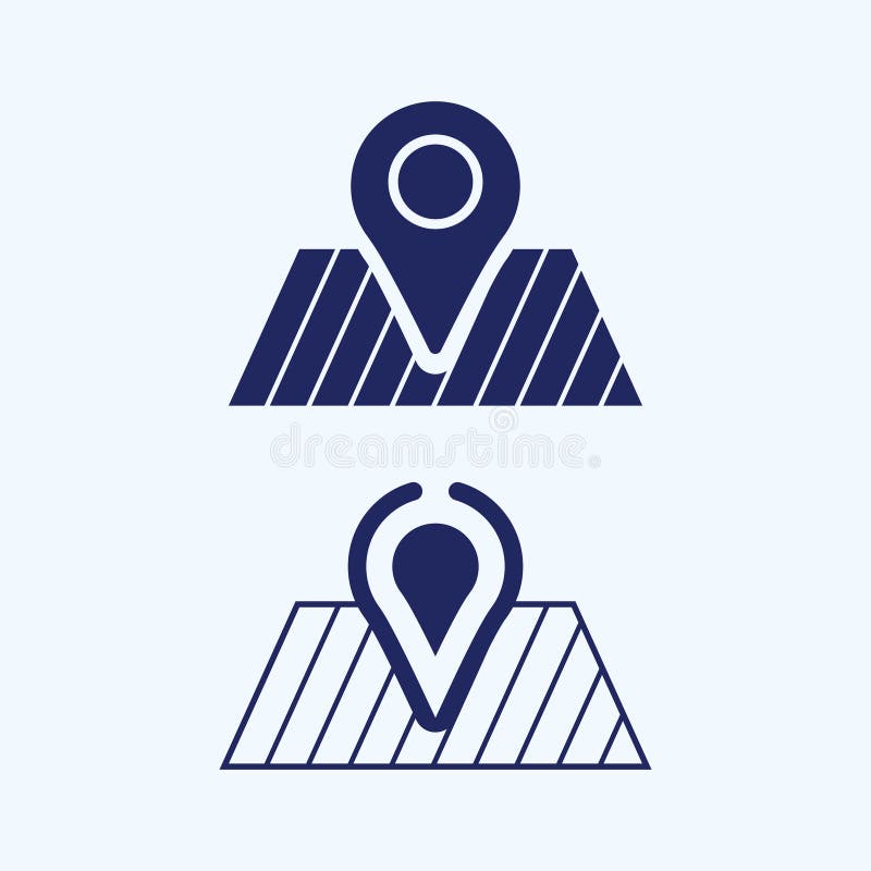 GPS and MAP Logo Navigator Sign Location Symbol Design Vector ...