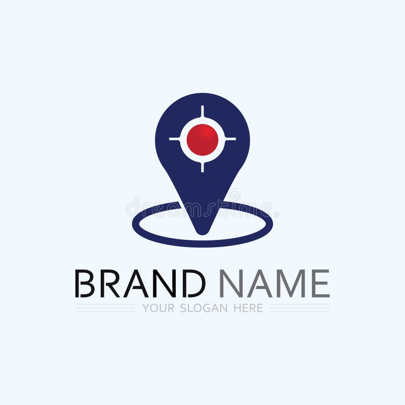 GPS and MAP Logo Navigator Sign Location Symbol Design Vector ...