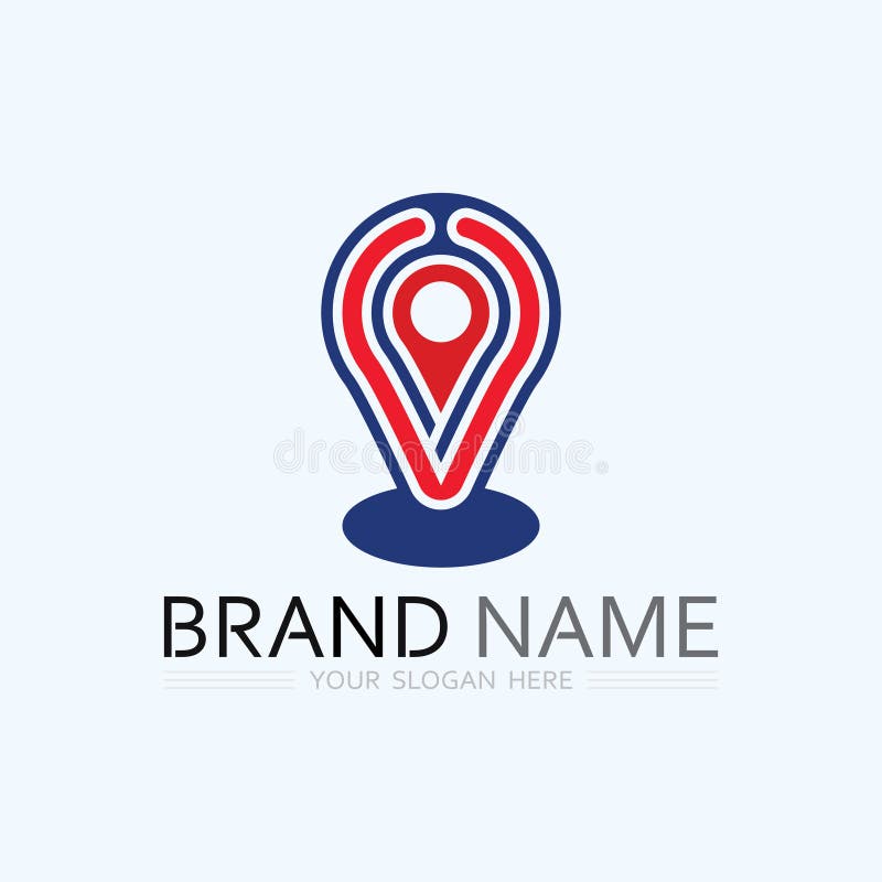 GPS and MAP Logo Navigator Sign Location Symbol Design Vector ...