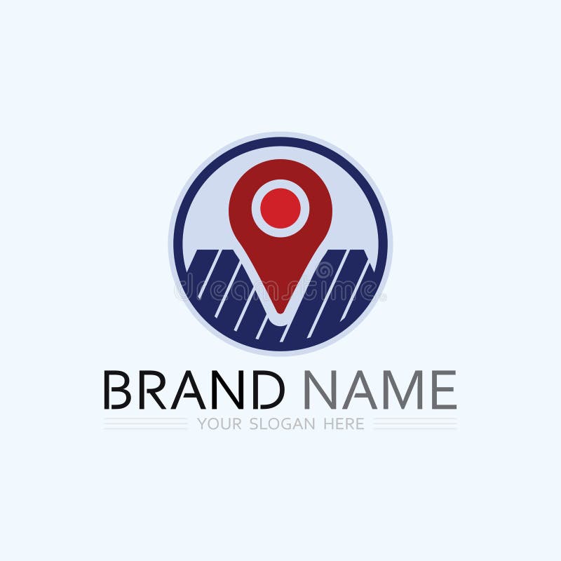 GPS and MAP Logo Navigator Sign Location Symbol Design Vector ...