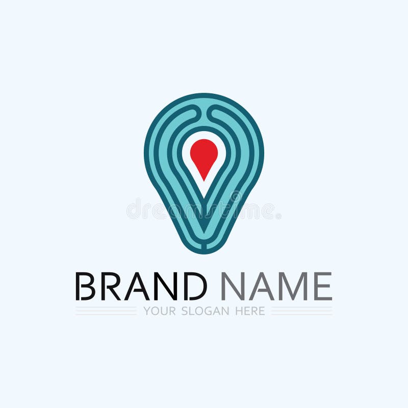 GPS and MAP Logo Navigator Sign Location Symbol Design Vector ...