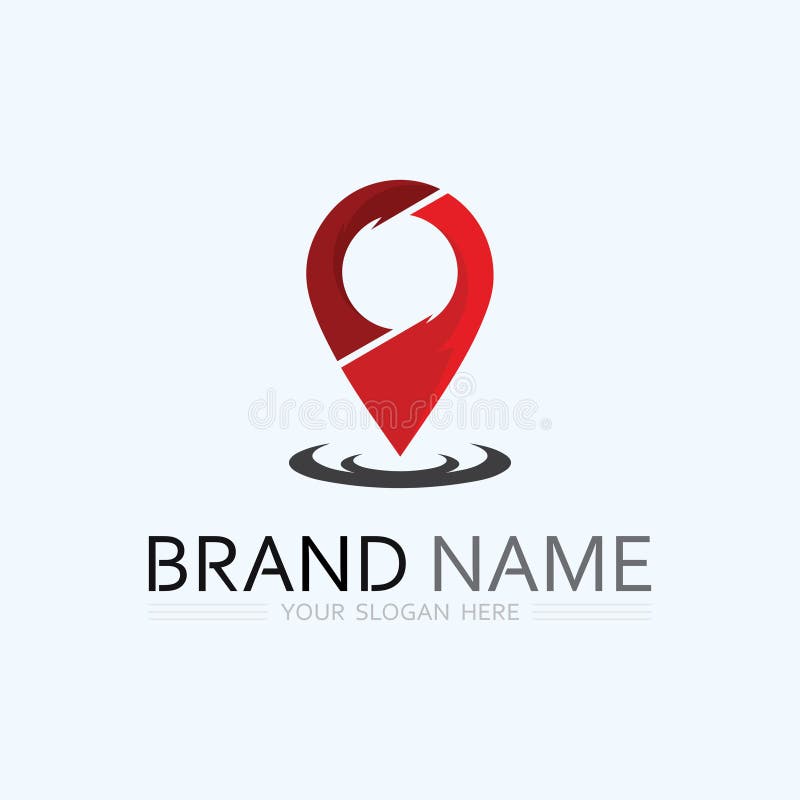 GPS and MAP Logo Navigator Sign Location Symbol Design Vector ...