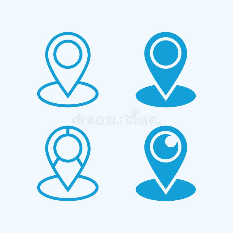 GPS and MAP Logo Navigator Sign Location Symbol Design Vector ...