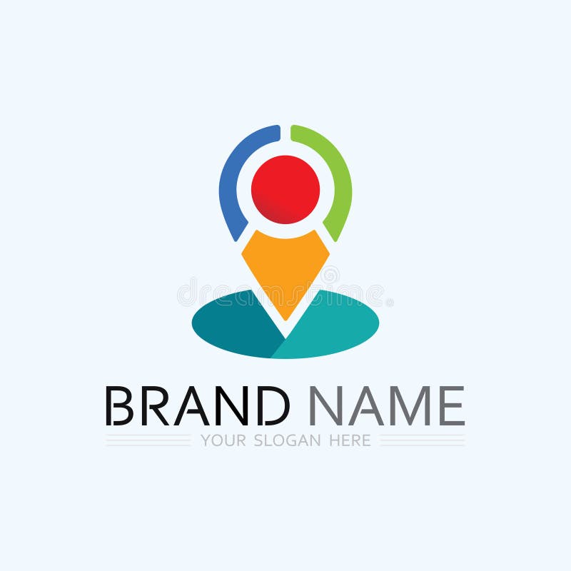 GPS and MAP Logo Navigator Sign Location Symbol Design Vector ...