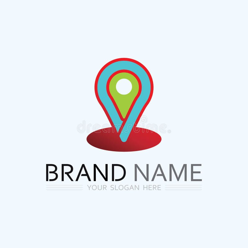 GPS and MAP Logo Navigator Sign Location Symbol Design Vector ...