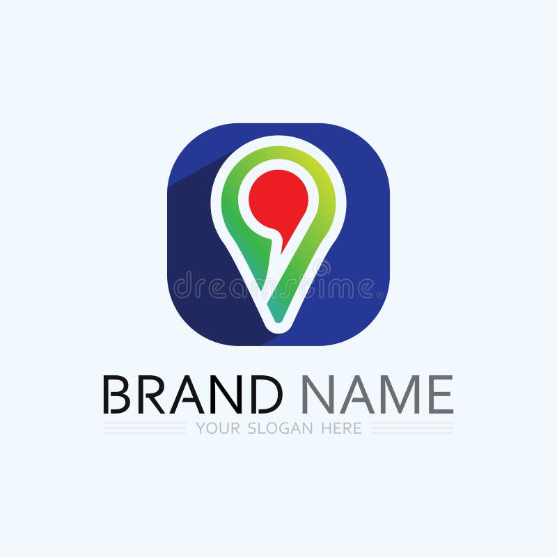 GPS and MAP Logo Navigator Sign Location Symbol Design Vector ...