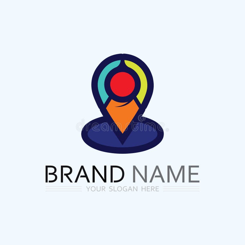 GPS and MAP Logo Navigator Sign Location Symbol Design Vector ...