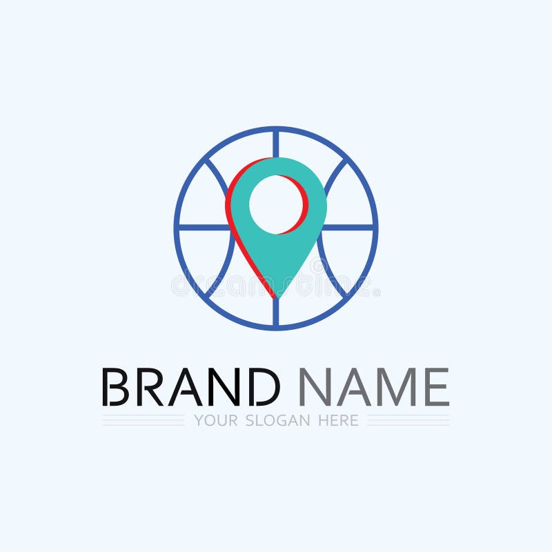 GPS and MAP Logo Navigator Sign Location Symbol Design Vector ...