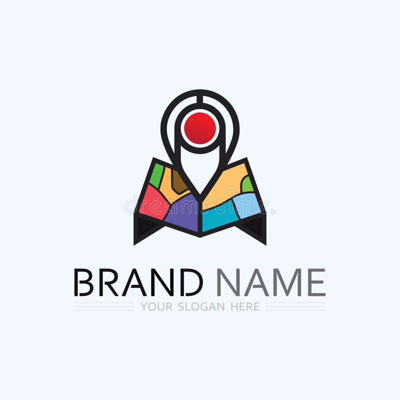 GPS and MAP Logo Navigator Sign Location Symbol Design Vector ...