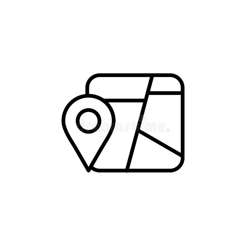 GPS, Map, Navigation, Direction Icon Vector Illustration Logo Template ...