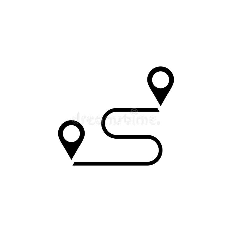 GPS, Map, Navigation, Direction Icon Vector Illustration Logo Template ...