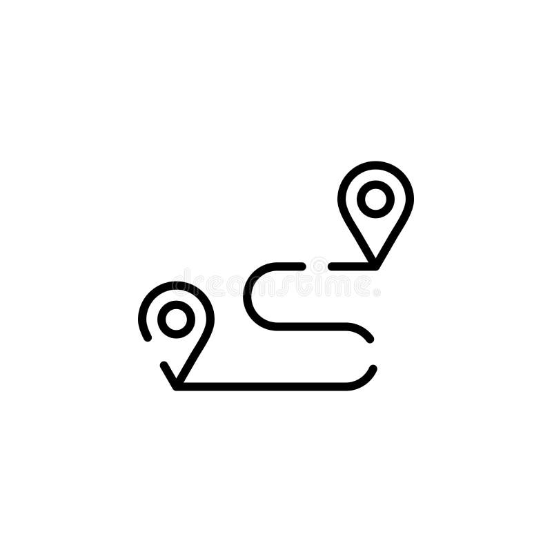 GPS, Map, Navigation, Direction Icon Vector Illustration Logo Template ...