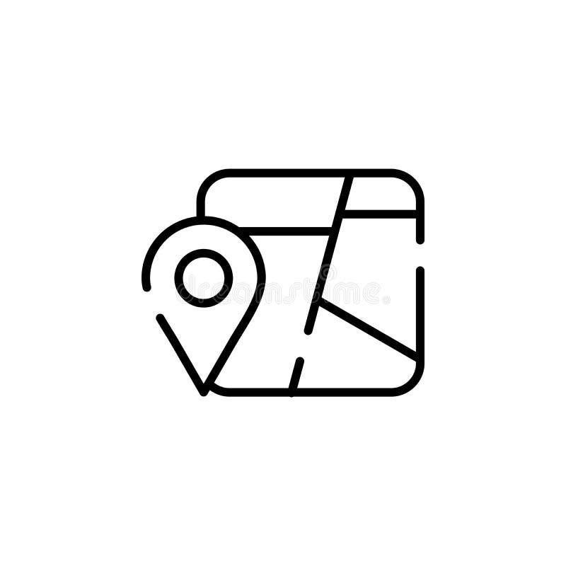 GPS, Map, Navigation, Direction Icon Vector Illustration Logo Template ...