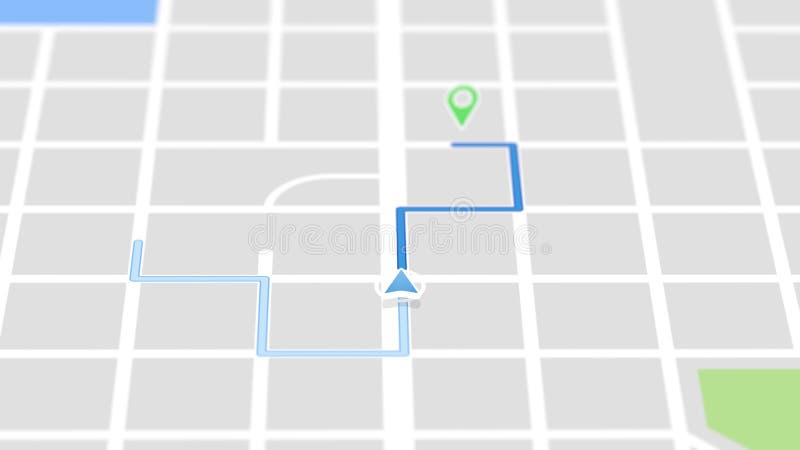 GPS Map Navigator with Direction Route. Seamless Loop. Stock Video ...