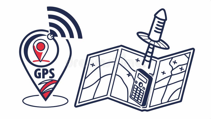 GPS Map Pin, Location Marker and Navigation Icon Vector Design ...