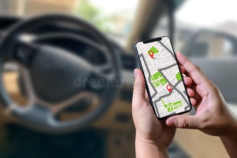 GPS Map To Route Destination Network Connection Location Street Map ...