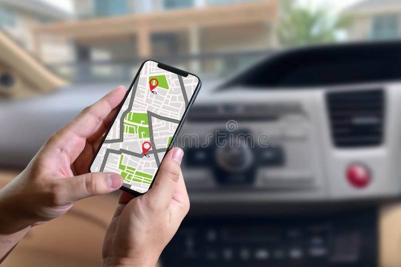 GPS Map To Route Destination Network Connection Location Street Map ...