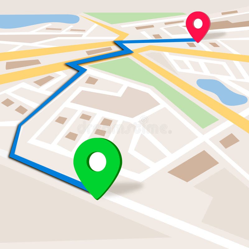 Gps Navigation Background. City Map. Vector Illustration. Stock Vector ... Gps Navigation Background. City Map. Vector Illustration. Stock Vector ...