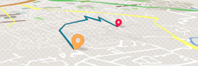 Gps Navigation Background. City Map. Vector Illustration. Stock Vector ...