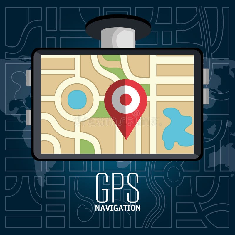 Gps navigation design stock illustration. Illustration of design - 73287266