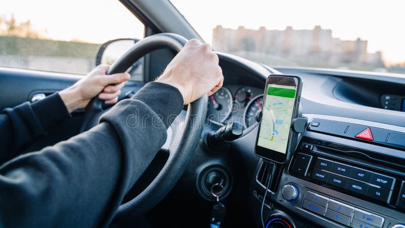 Gps Navigation Map System. Global Positioning System on Smartphone ...