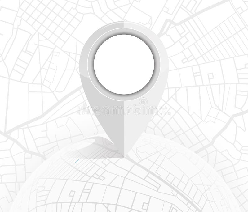 Mockup with Gps Navigation Phone. Map Mobile Stock Vector ...