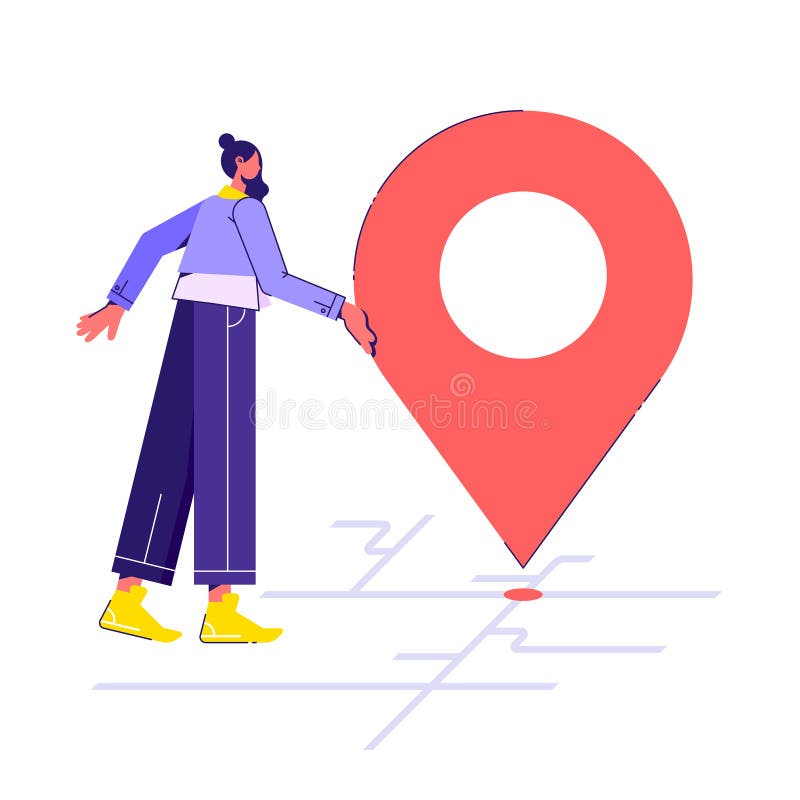 GPS Navigation Service, Get Direction Icon Concept Stock Vector ...