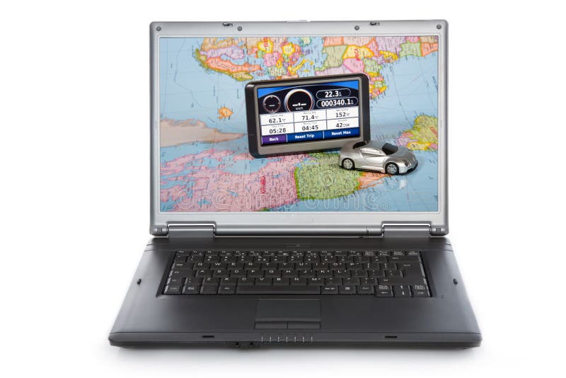 GPS Navigation system stock image. Image of drive, search - 7216047
