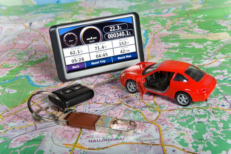 GPS Navigation system stock photo. Image of computer, straightedge ...