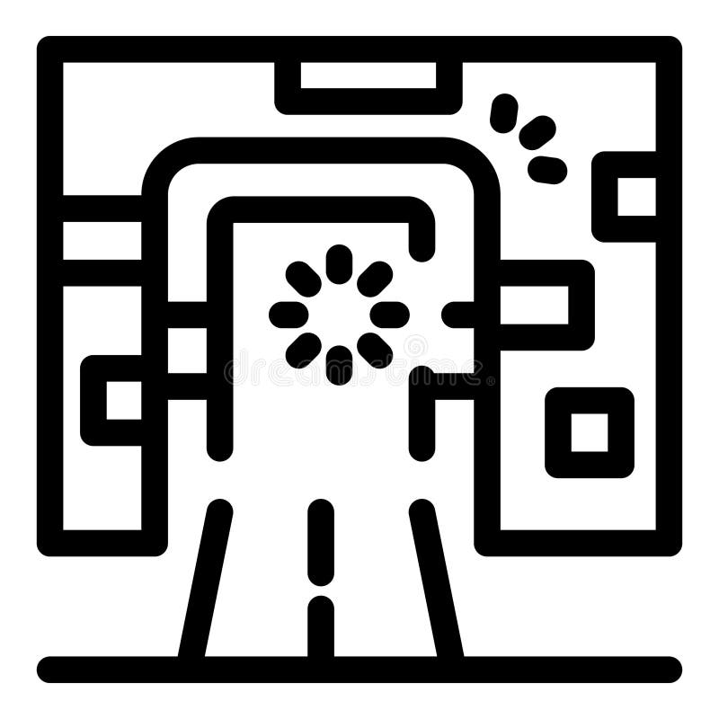 Gps Navigation System Showing Route with Loading Icon on Map Stock ... Gps Navigation System Showing Route with Loading Icon on Map Stock ...