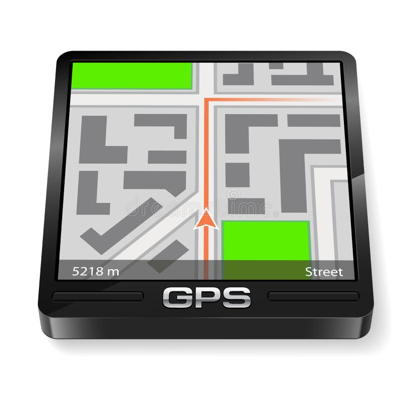 Generic GPS Navigation Device Stock Vector - Illustration of drive ...