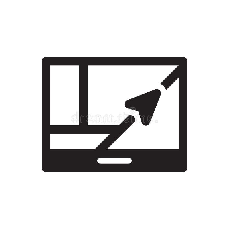 Gps Navigator Device Icon stock illustration. Illustration of navigator ...