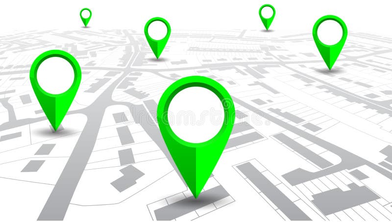 Road with GPS Navigation on City Map. Car Road, Street, Highway Roadmap ...