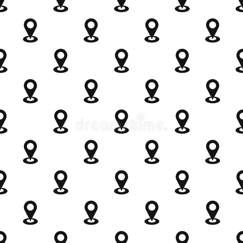 GPS pattern, simple style stock vector. Illustration of graphic - 83817282