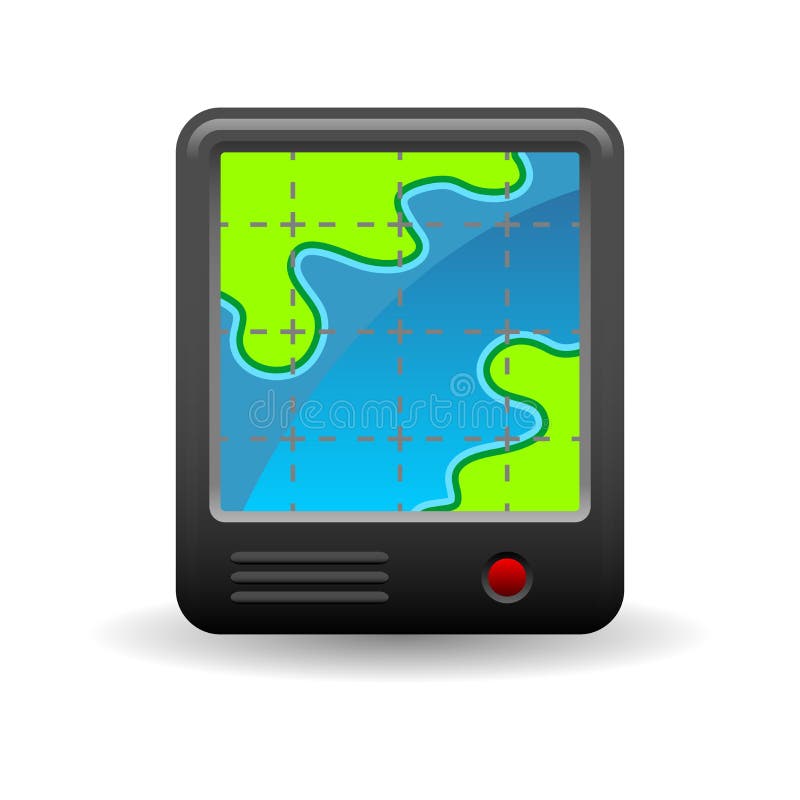 GPS pictogram vector illustratie. Illustration of vervoer - 10514557