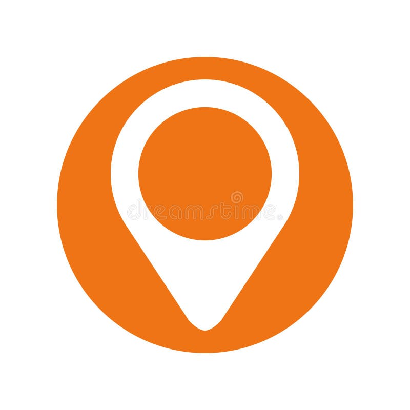 Gps Pin Button Thumbnail Icon Image Stock Illustration - Illustration ...