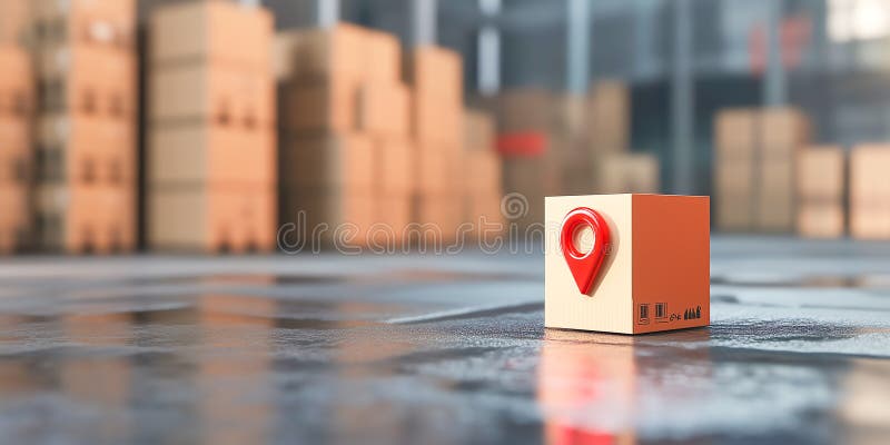 GPS Pin Dropping Precisely on Delivery Location Symbolizing Accurate ...