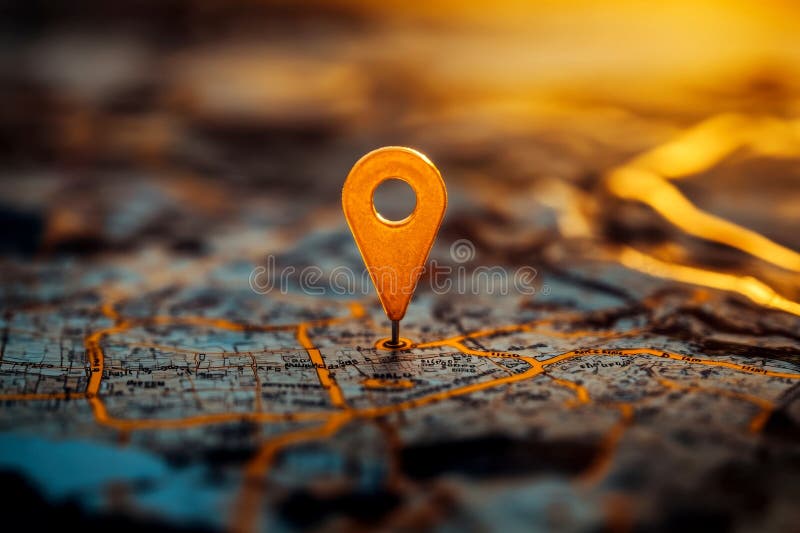 GPS Pin Location Icon for Navigation or Map, Generative Ai Stock Image ...
