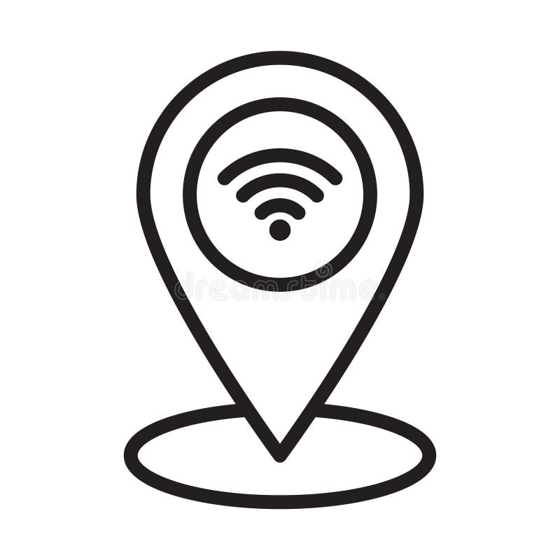 GPS, Pin, Location, Signal Fully Editable Vector Icon Stock Vector ...