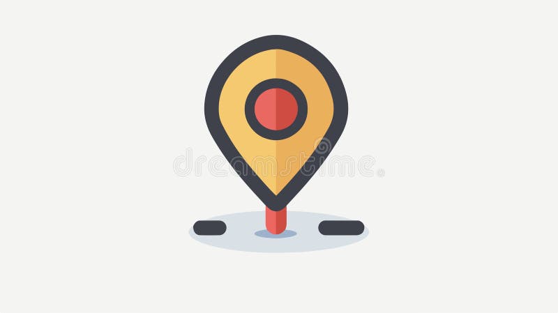 GPS Pin Vector Illustration for Navigation and Location Services Stock ...